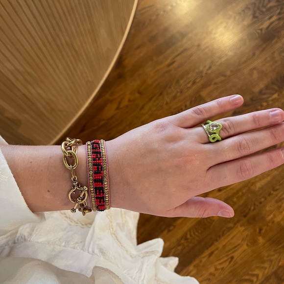 Bea Bongiasca | Jewelry | Bea Bongiasca Rock Crystal Lime Green Enamel ...
